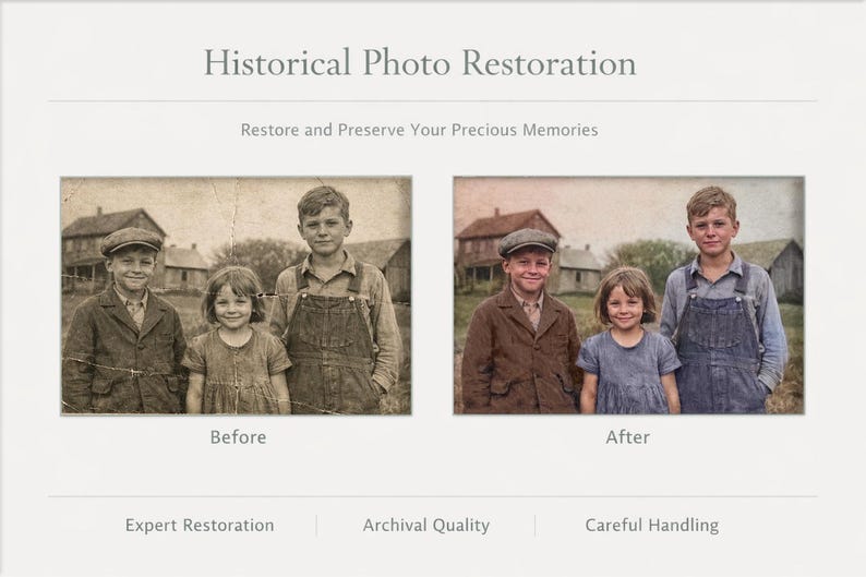 Photo Restoration Service | Old Photo Repair / Colorization | Remove ...