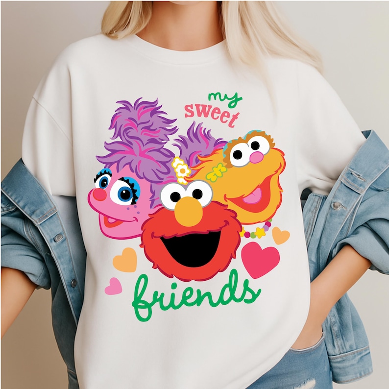 Sesame Street Friends SVG Bundle, Cartoon Characters (digital Download ...