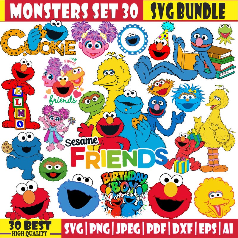 Elmo Printable Character - Etsy