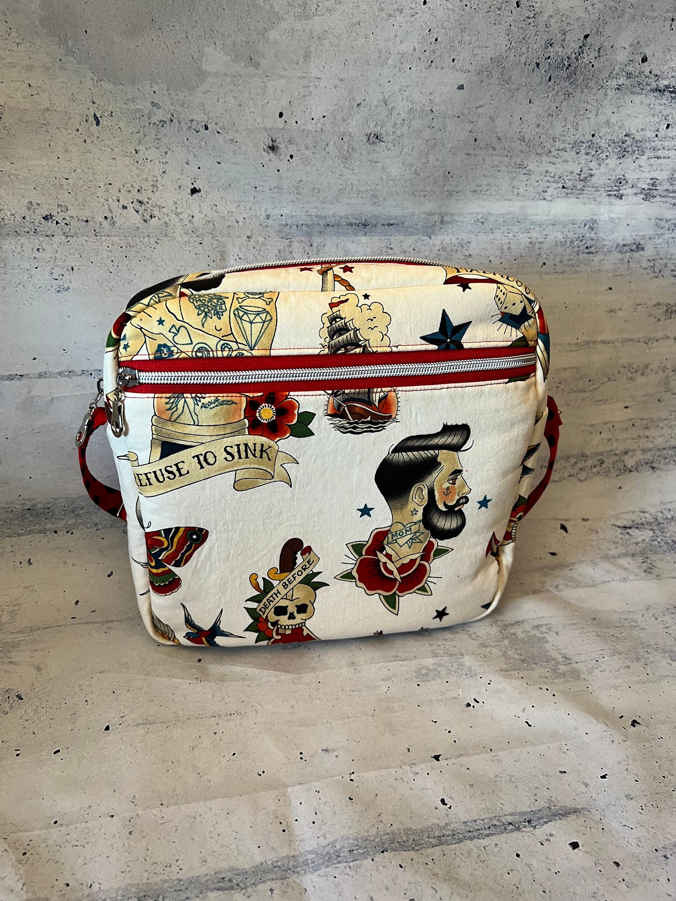 Tattoo Crossbody Bag Shoulder Purse Panther Sparrow Heart Butterfly ...