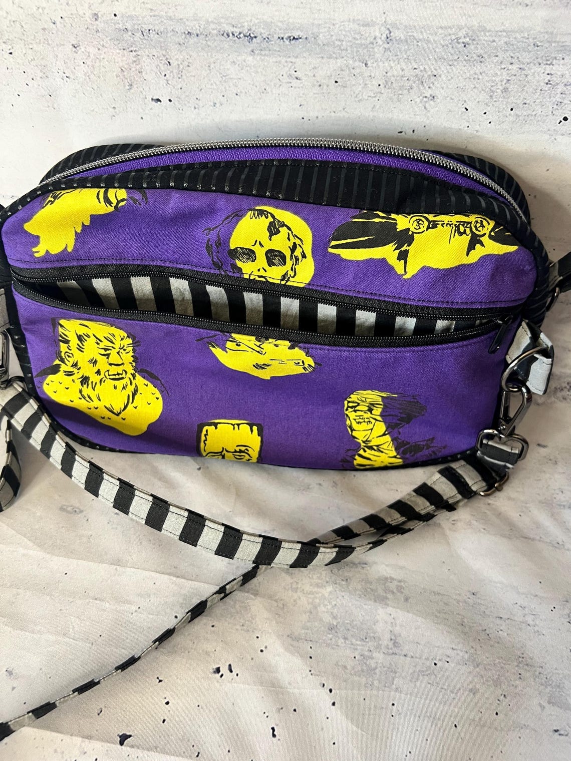 Monster Fanny Pack Hip Bag Purse Convertible Crossbody Shoulder Carry ...