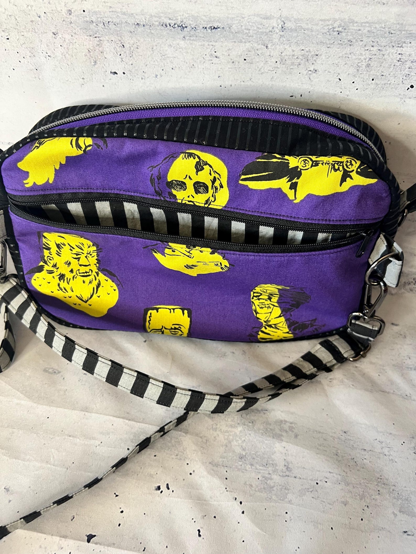Monster Fanny Pack Hip Bag Purse Convertible Crossbody Shoulder Carry ...