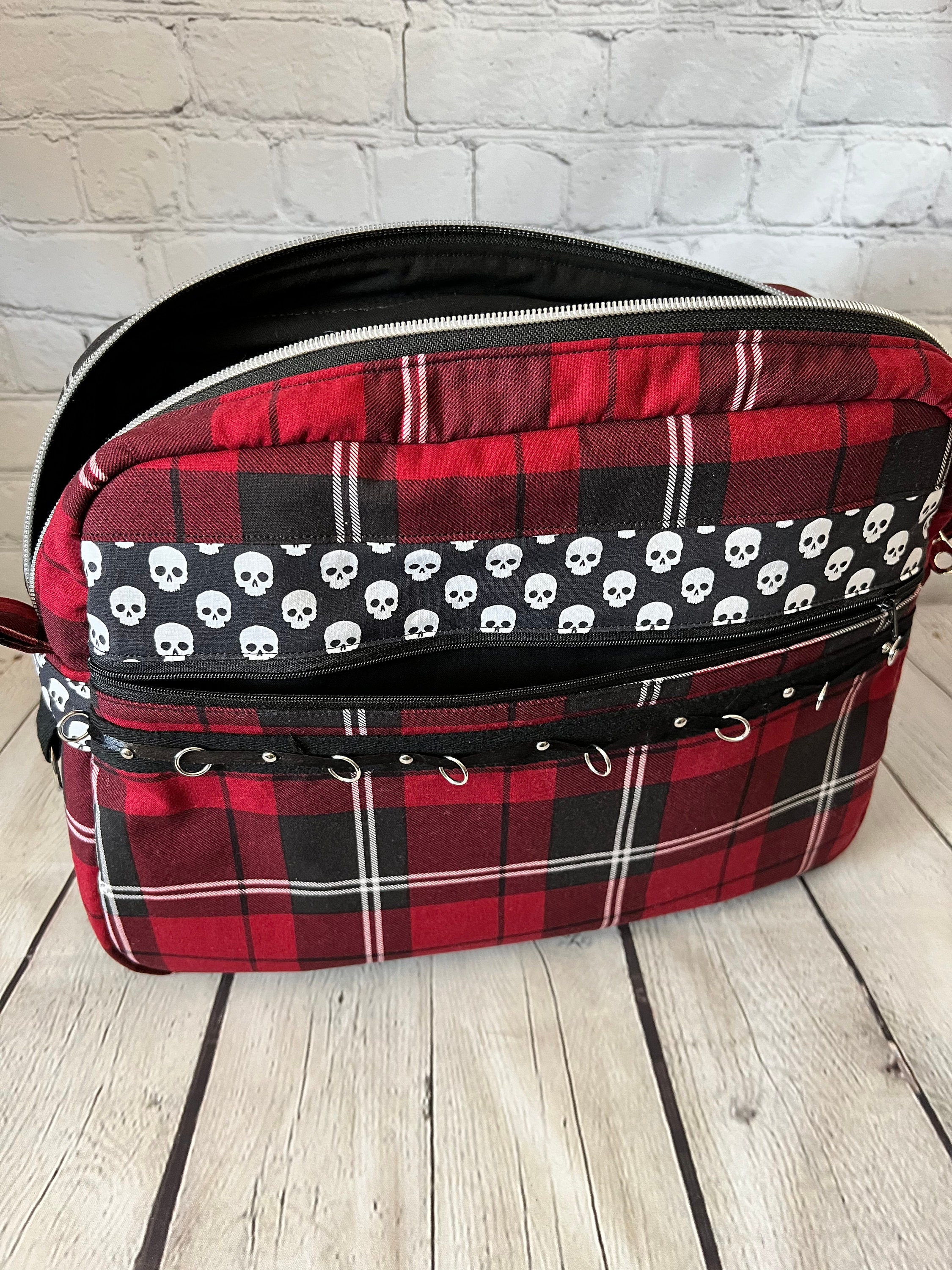 Punk Plaid Convertible Backpack Purse Shoulder Crossbody Bag - Etsy