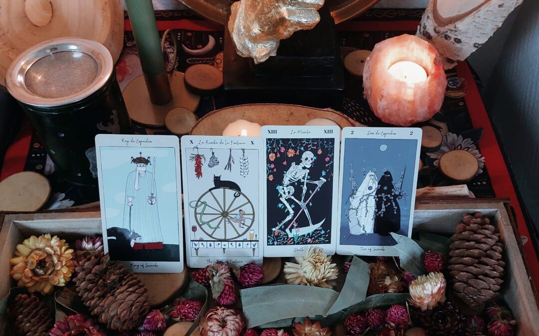 Simple and Quick Tarot Reading With Four Cards - Etsy