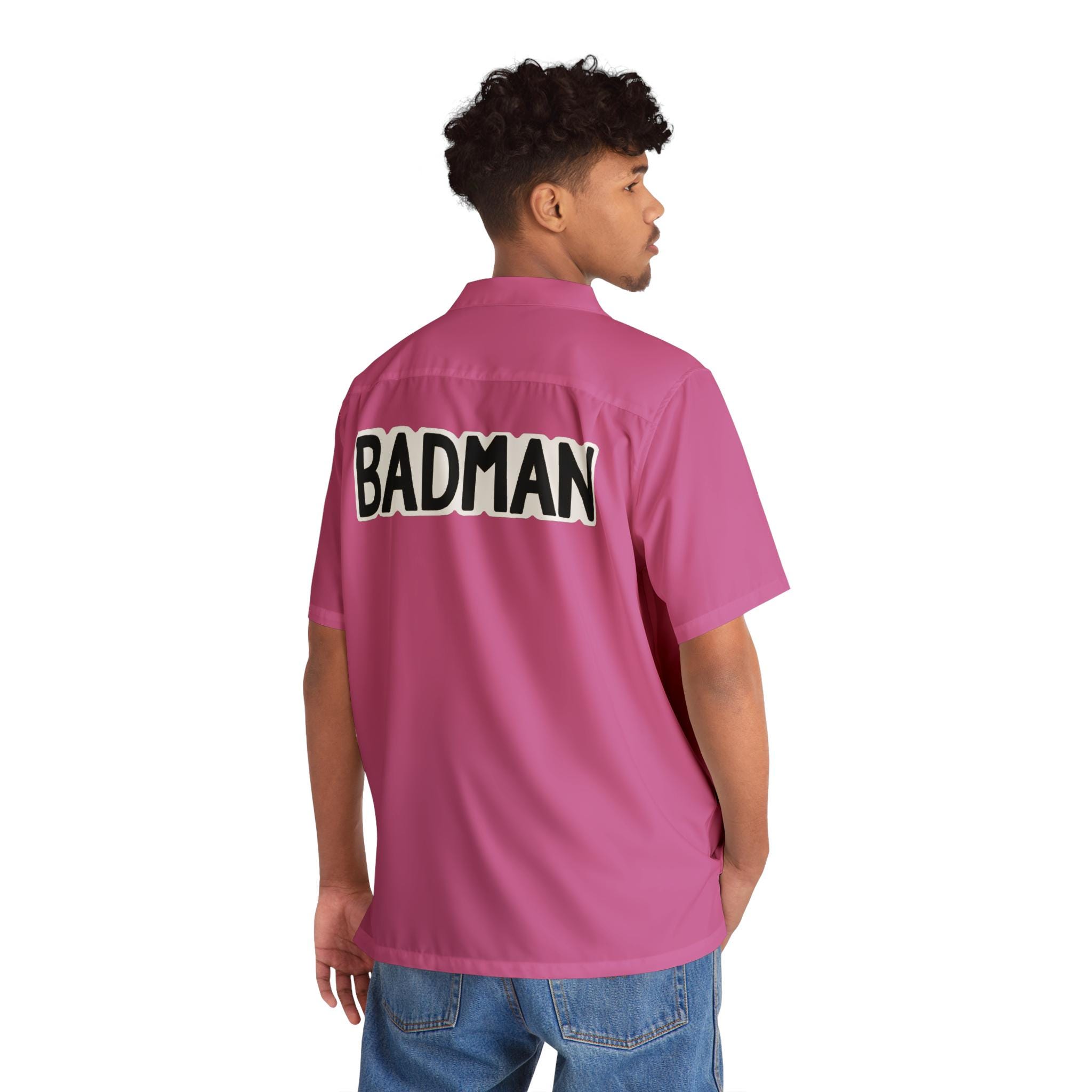 Dragon Ball Super "badman" Pink Camp Shirt (vegeta Iconic Capsule ...