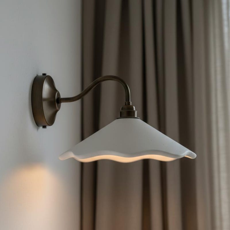 White Plaster Wall Sconces - Etsy
