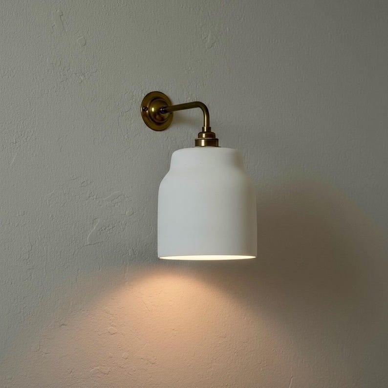 Handmade Wall Light: Statement Plaster Wall Sconce - Etsy UK
