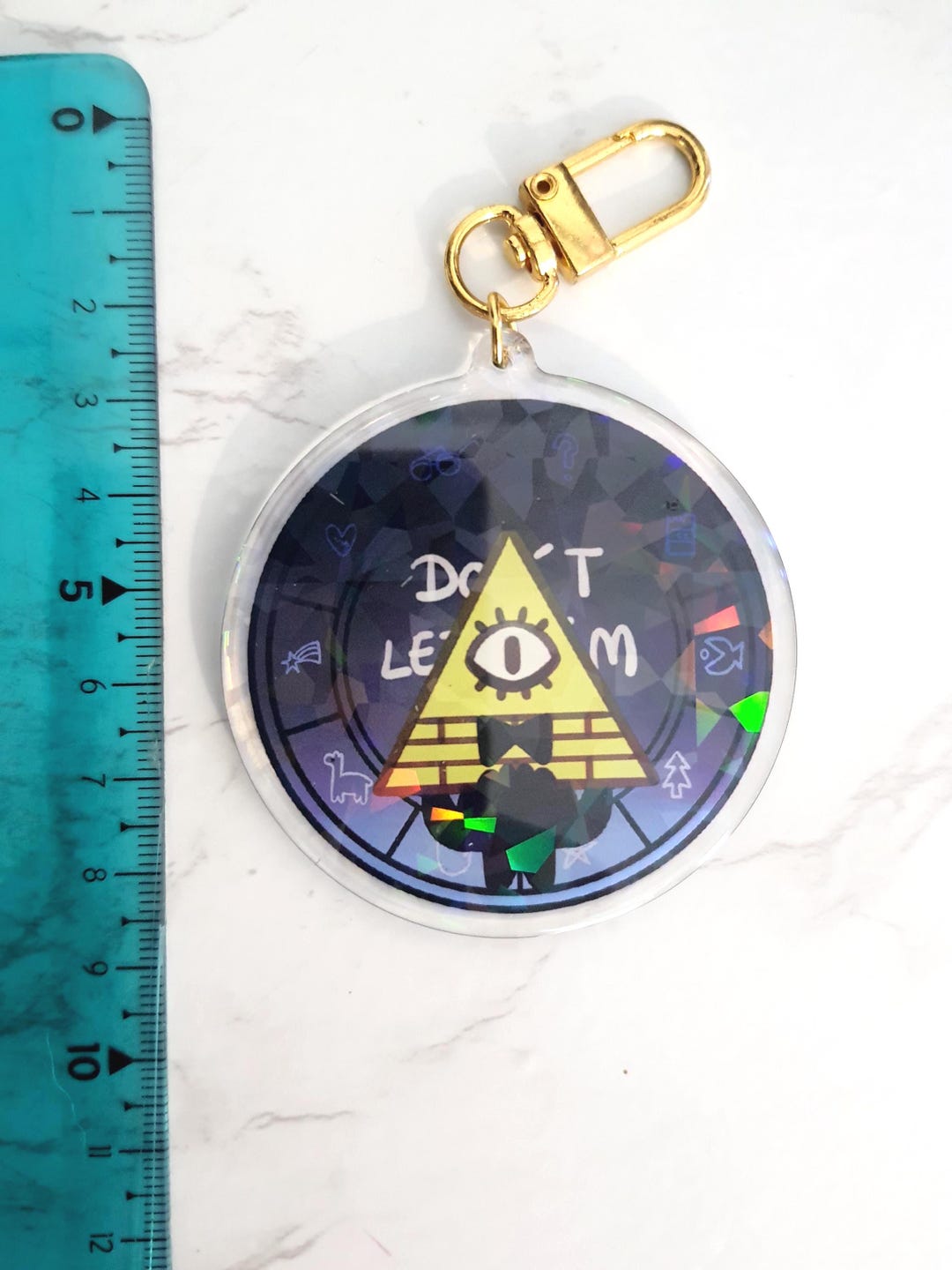 Bill Cipher Acrylic Keychain - Etsy