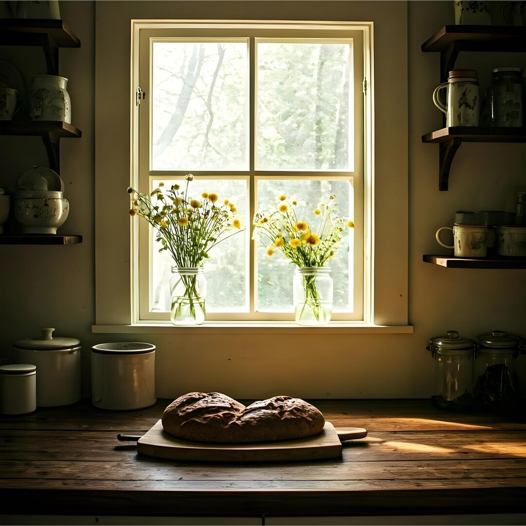 English Cottagecore Wall Art Set | Rustic Kitchen & Cozy Fireplace ...