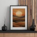 Boho Desert, Sunrise Wall Art in Terracotta Colors, Boho Artwork in ...