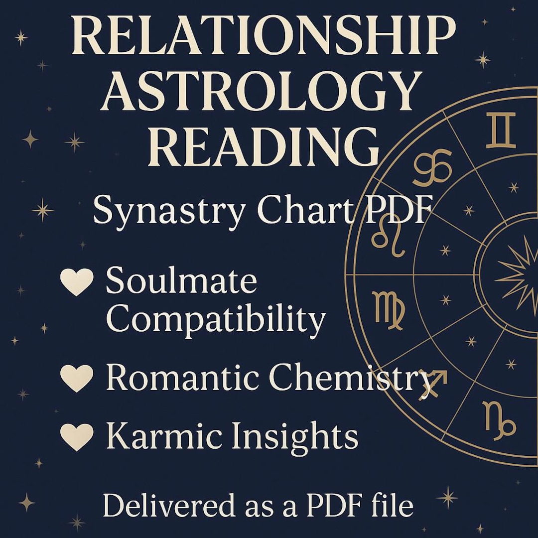 Personalized Relationship Astrology Report | Couple Synastry Chart ...