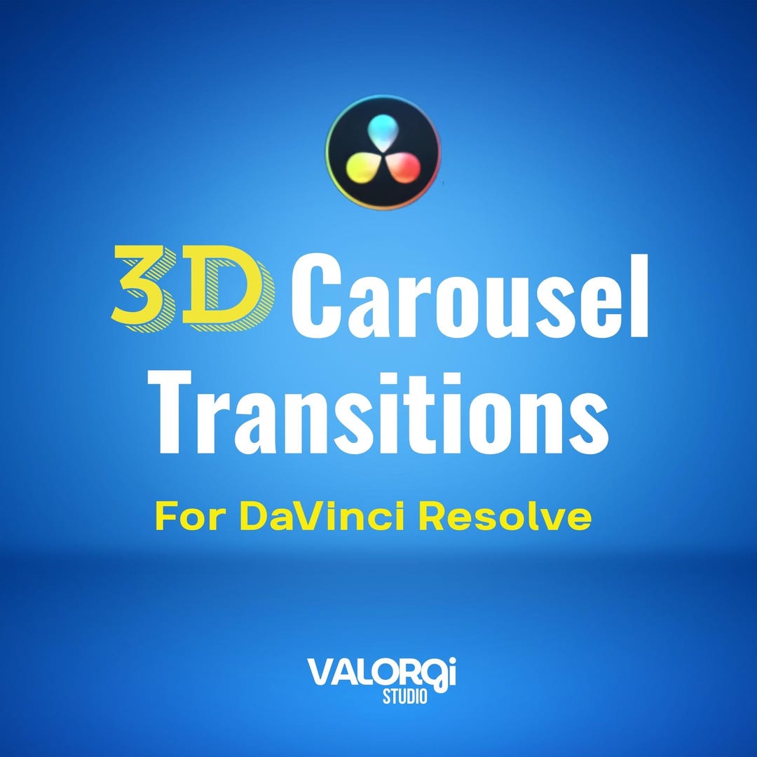 3D Sliding Carousel Transitions | Modern Glass Effects for Davinci ...