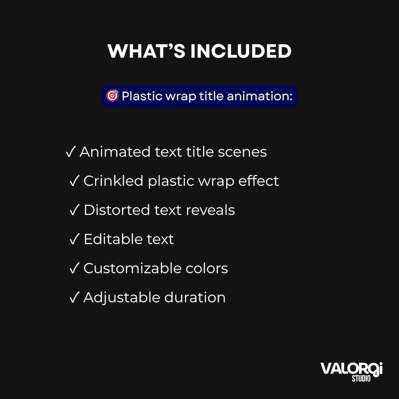 After Effects Grungy Plastic Wrap Text Titles Animation Template - Etsy