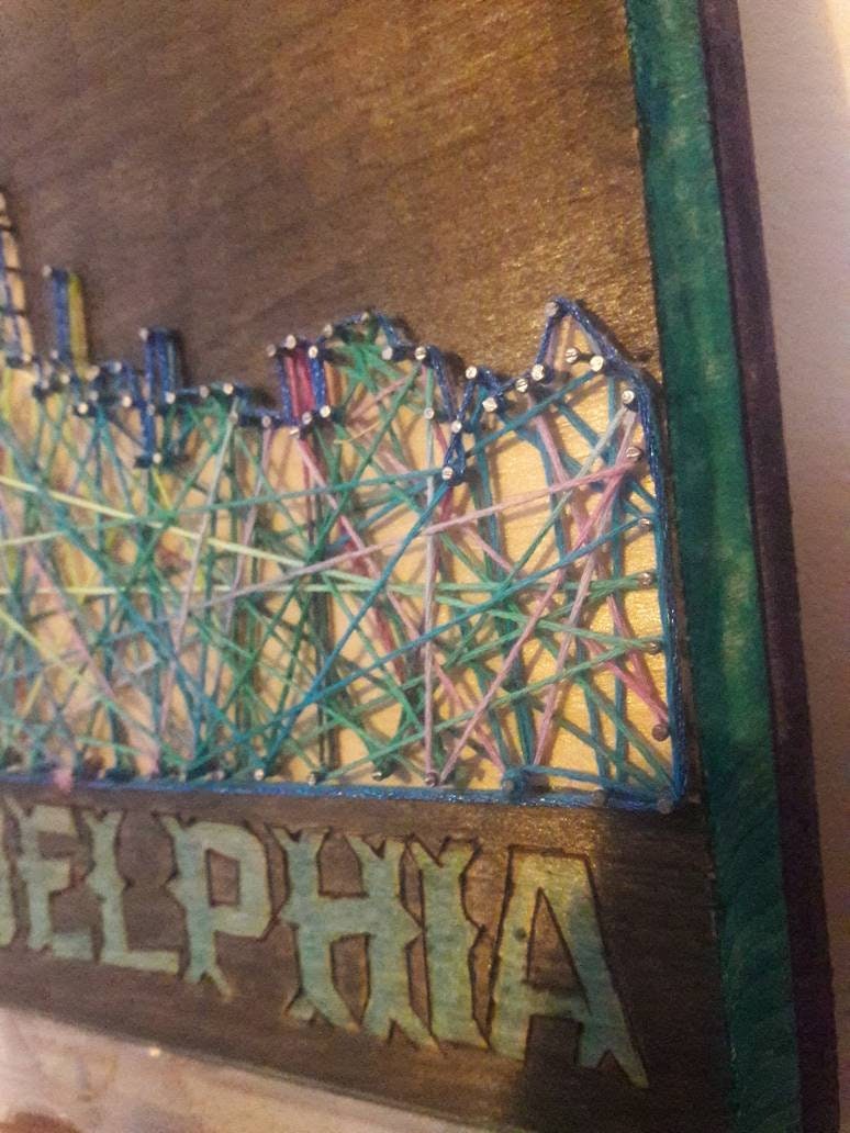 Philadelphia Skyline String Art - Etsy