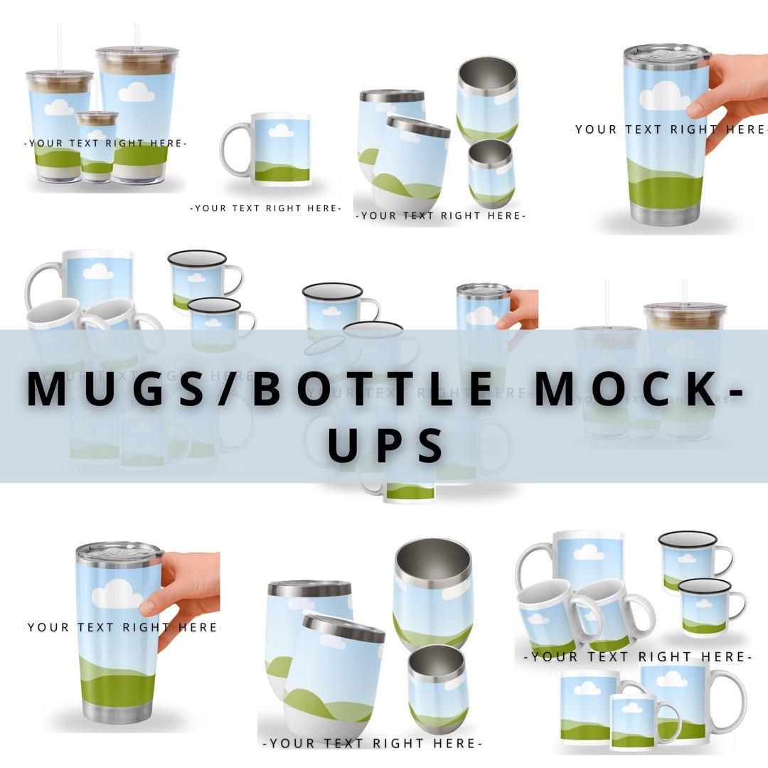 Editable Cup Mockup | Canva Template for Mug Design Sellers - Etsy UK