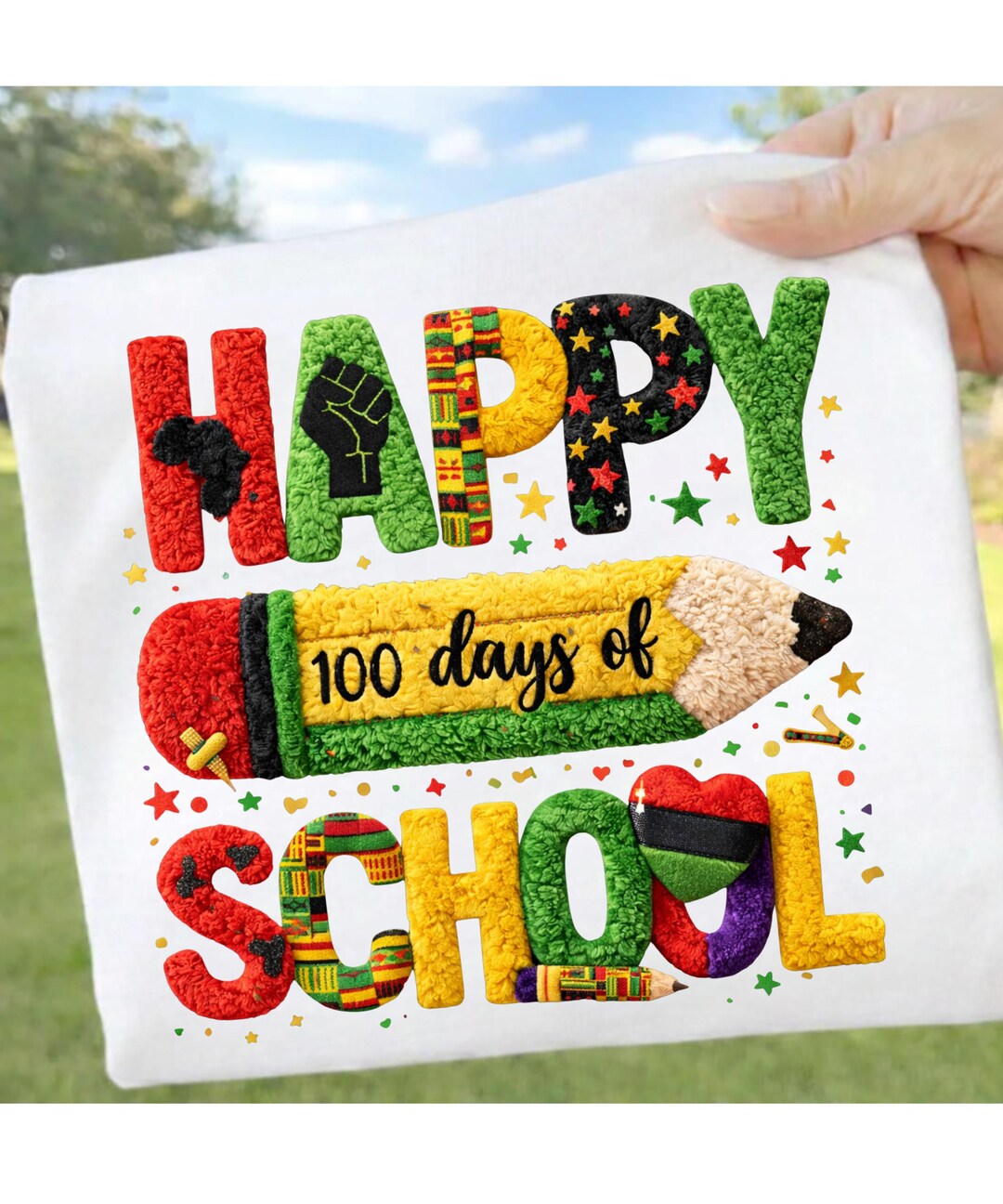 100 Days of School PNG | Afrocentric Black History (digital Design) - Etsy