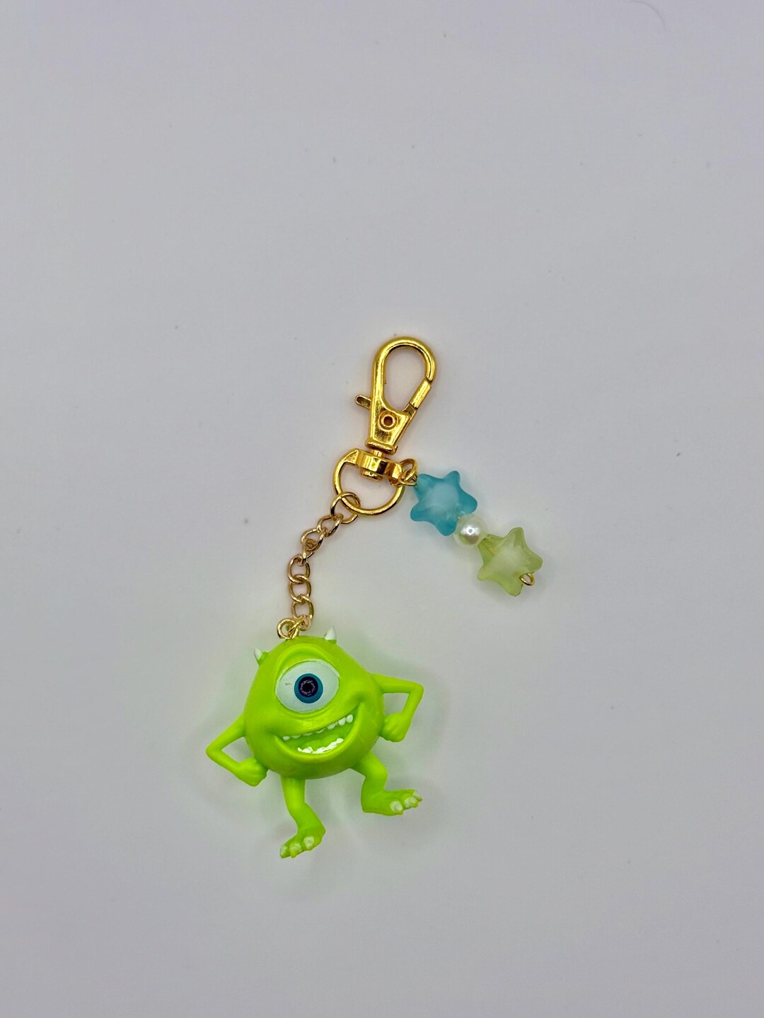 Handmade Mike Wazowski Monsters Inc. Keychain – Cute Disney Accessory ...