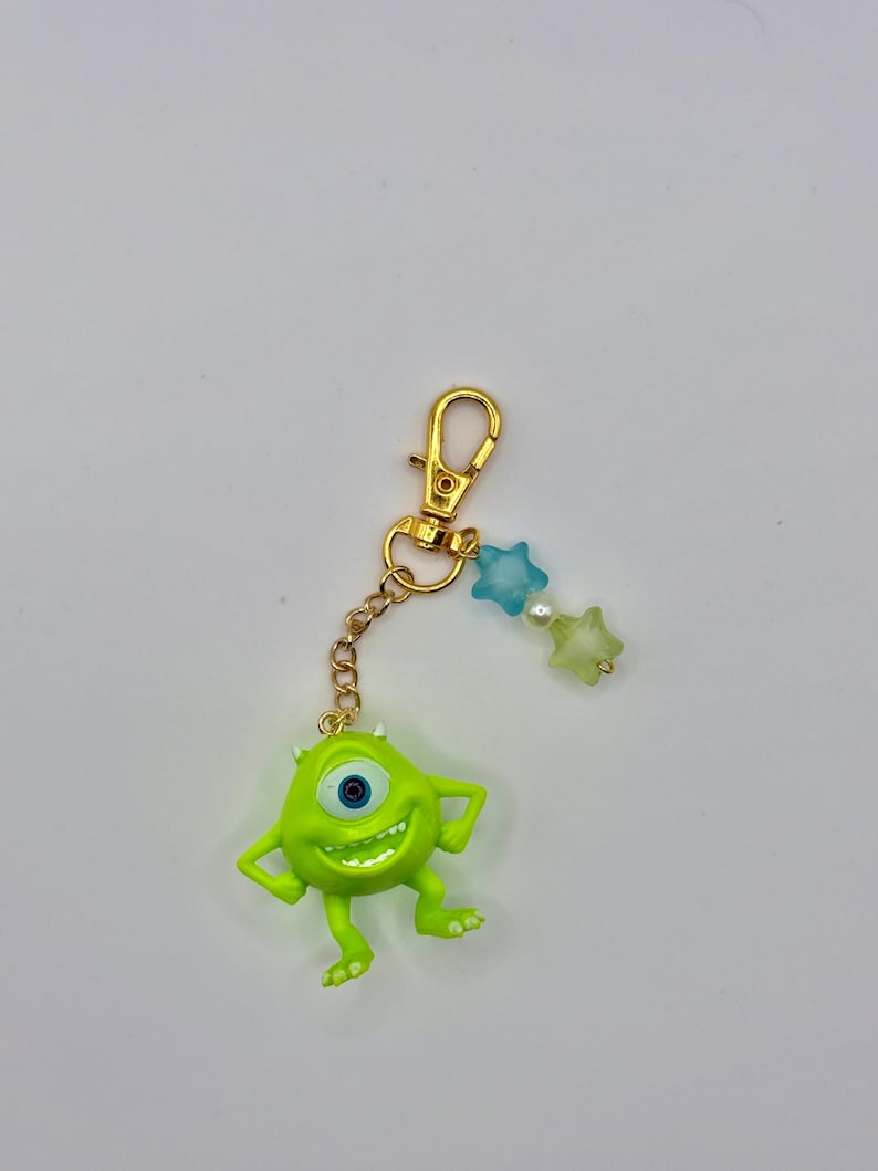 Handmade Mike Wazowski Monsters Inc. Keychain – Cute Disney Accessory ...