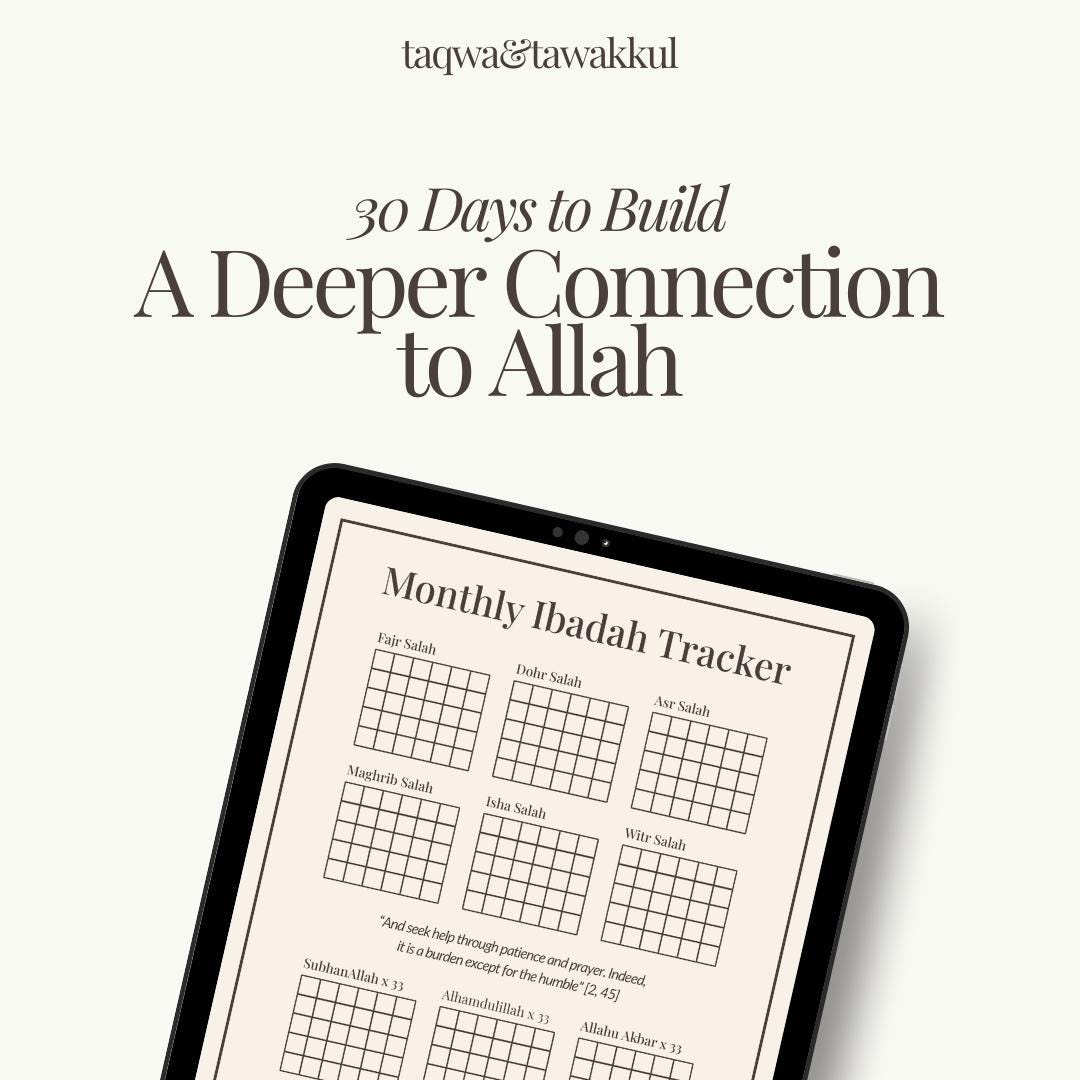 30-day Islamic Habit Tracker | Salah, Dhikr, Qur’an & Reflection ...