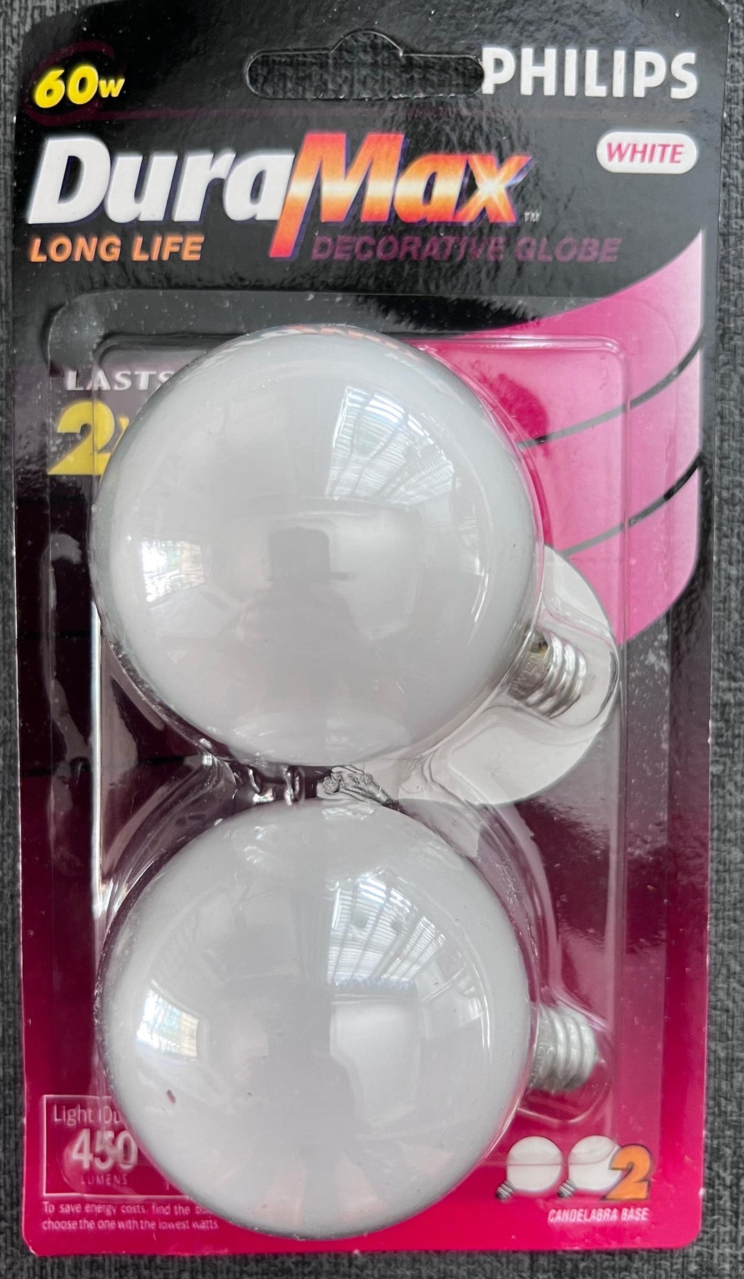 Four (4) Duramax Extended Long Life Old School Incandescent Decorative ...