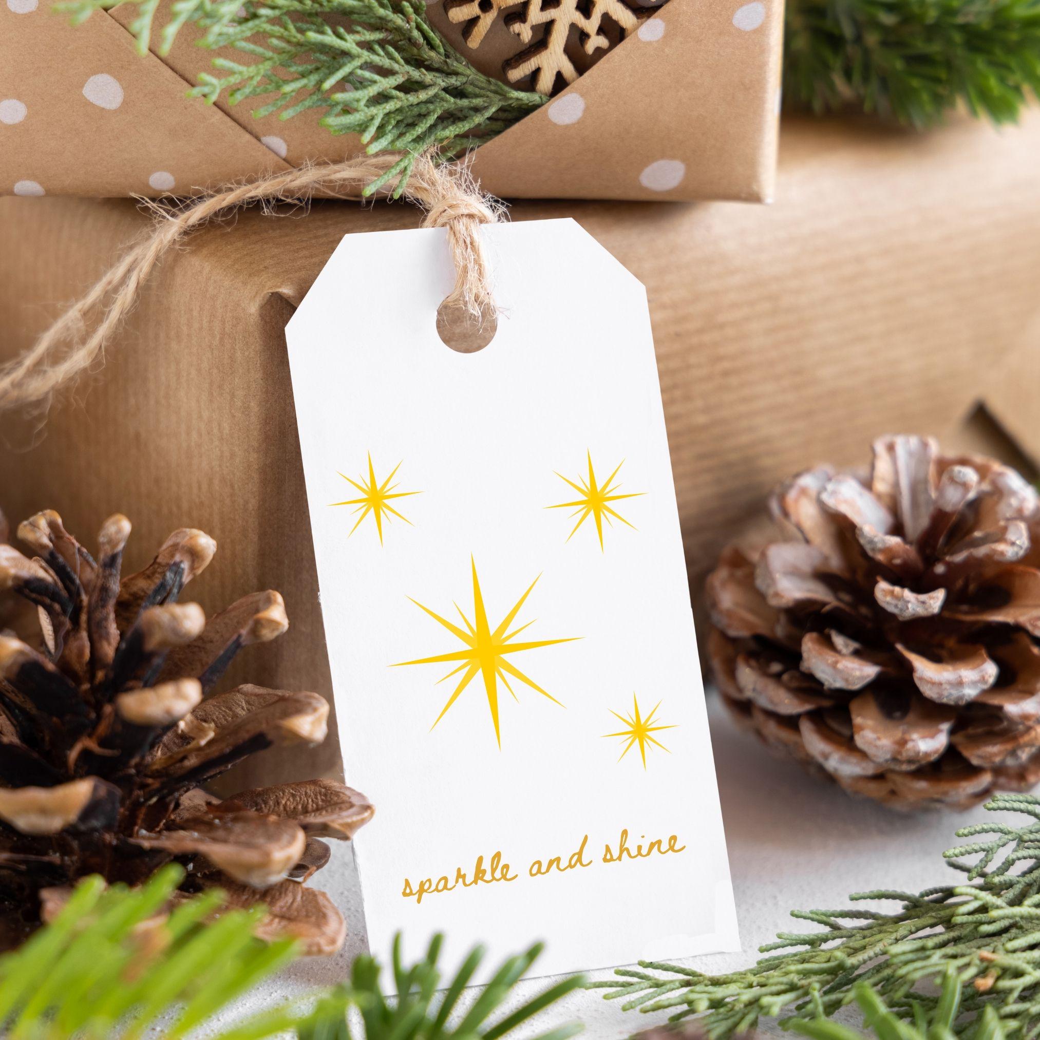 Printable Christmas Star Gift Tags- Instant Download - Etsy