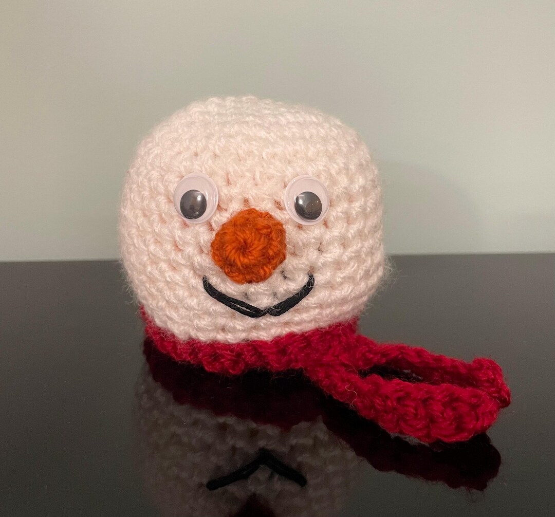 Snowman Chocolate Orange Cover Crochet Pattern: Easy Beginner-friendly ...