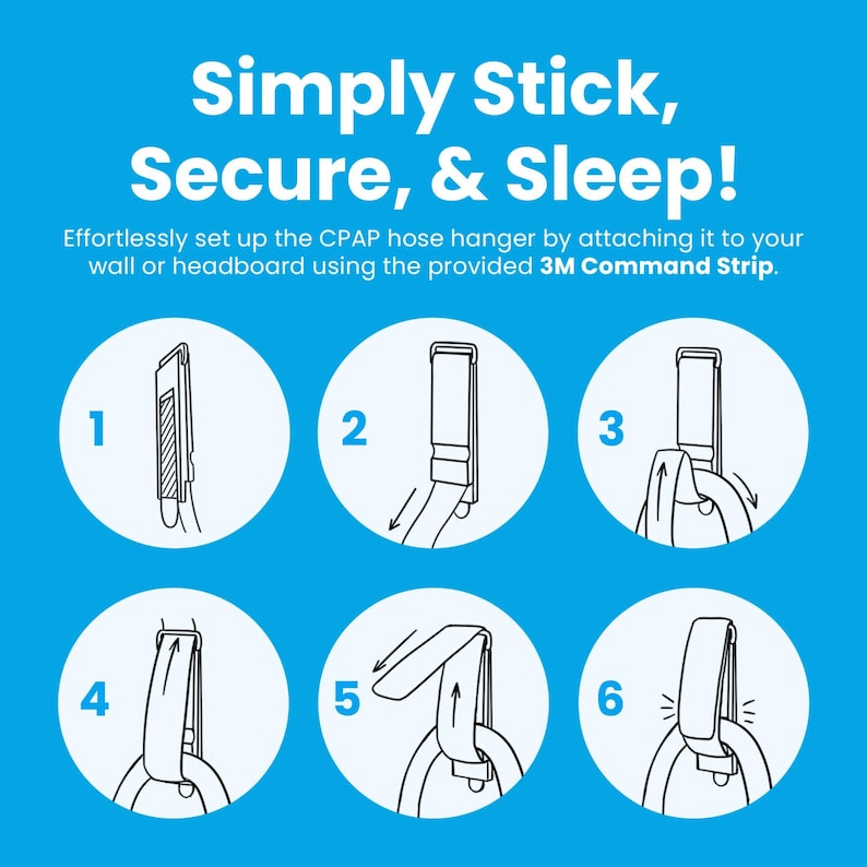 Low Profile CPAP Tube Holder: Tangle-free Sleep, Easy Install - Etsy