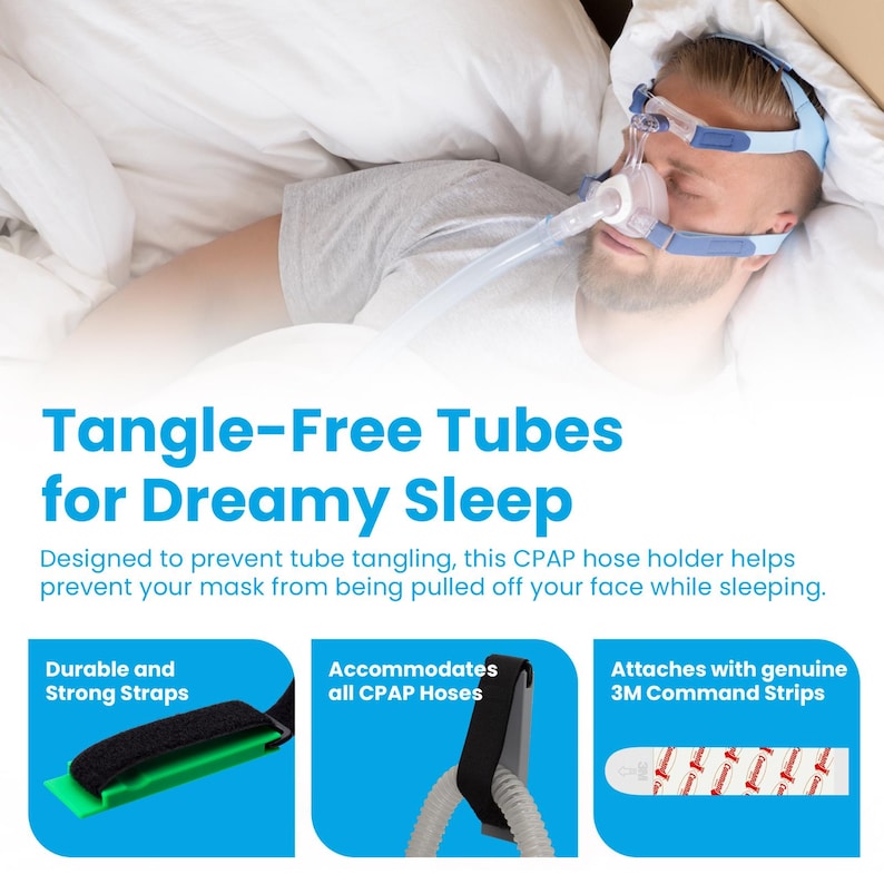 Low Profile CPAP Tube Holder: Tangle-free Sleep, Easy Install - Etsy