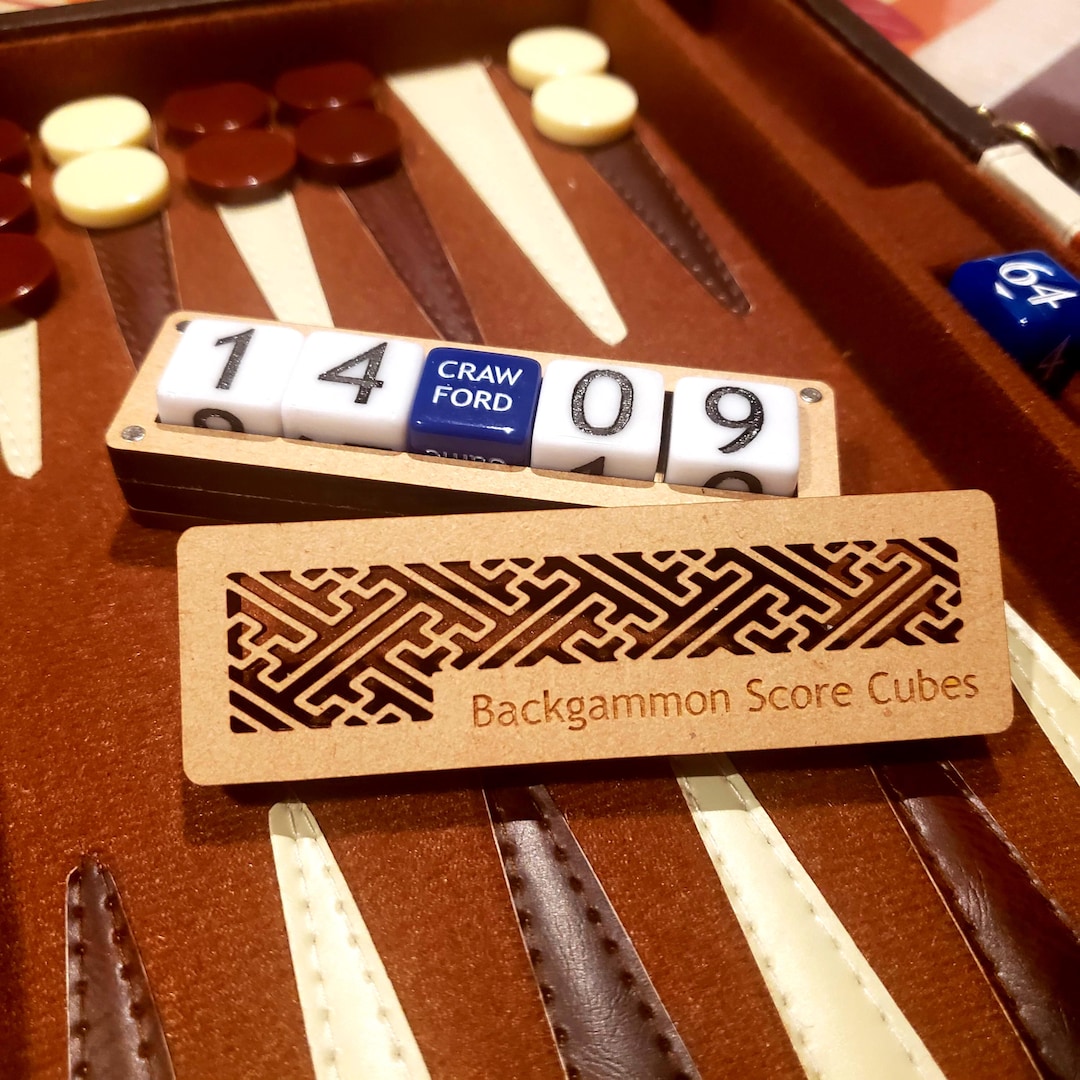 Backgammon Score Cubes – Handmade Cube Scoreboard for Backgammon - Etsy