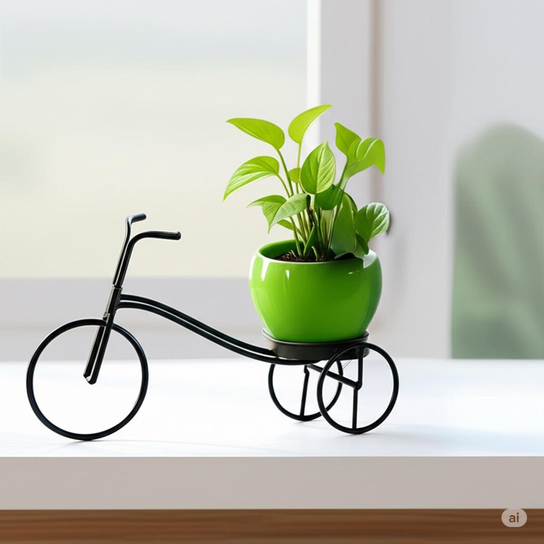 Bicycle Planter: Metal Bike With Ceramic Succulent Pot - Etsy