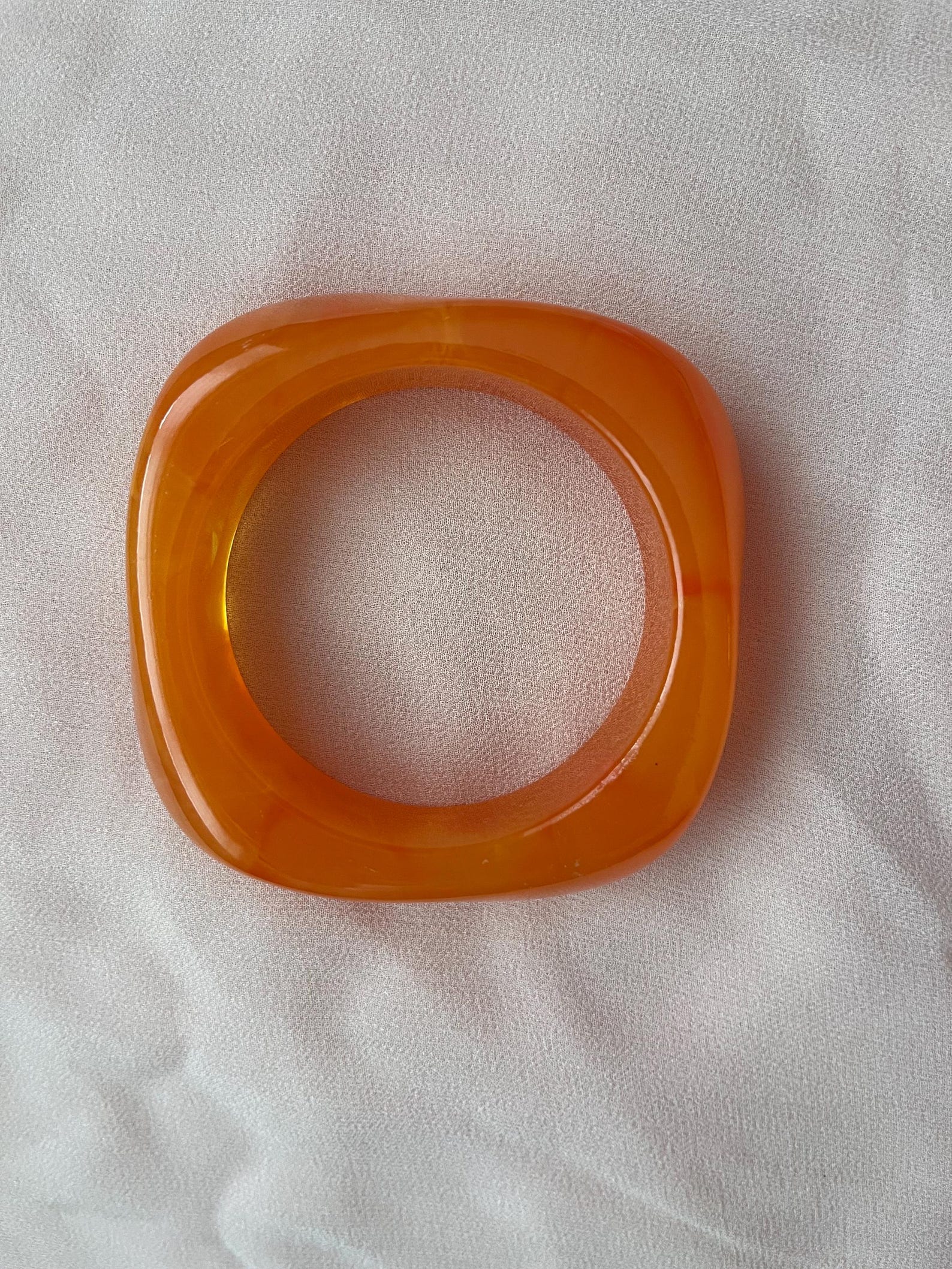 Chunky Acrylic Bangle Bracelet: Earthy Resin Cuff - 70s Style - Etsy
