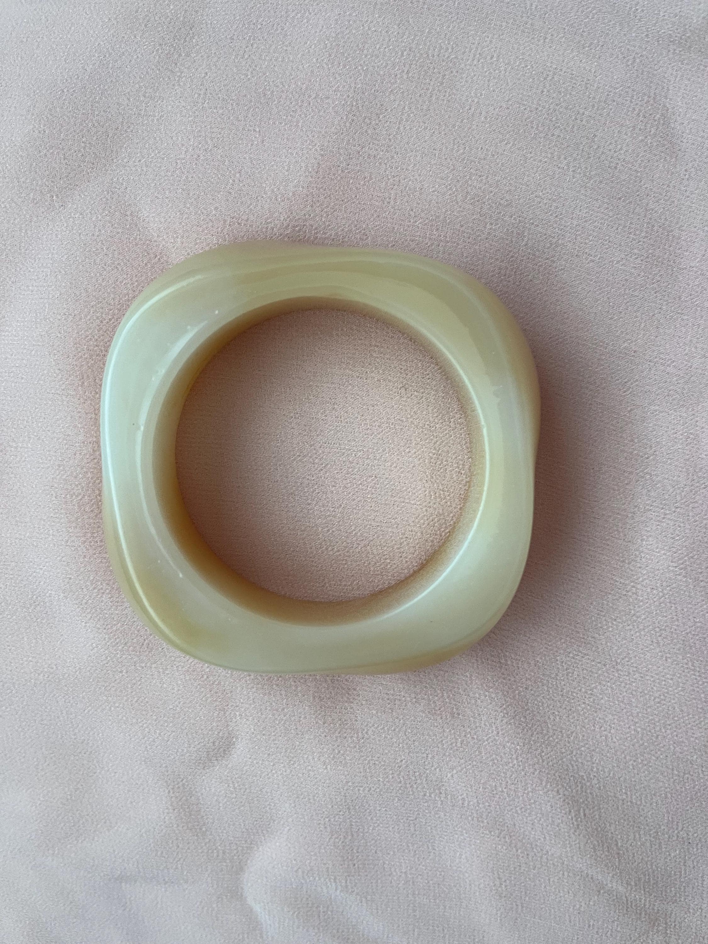 Chunky Acrylic Bangle Bracelet: Earthy Resin Cuff - 70s Style - Etsy