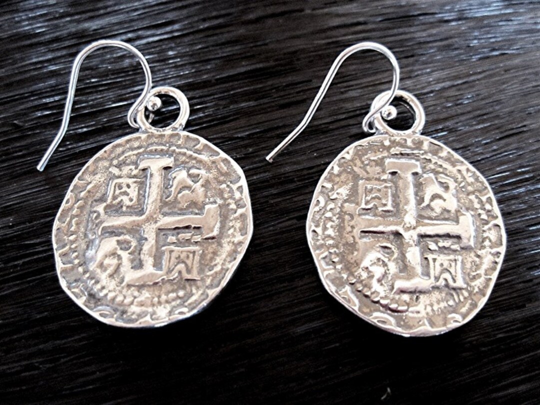 Coin Statement Earrings in Sterling Silver - IN STOCK (N) - Etsy