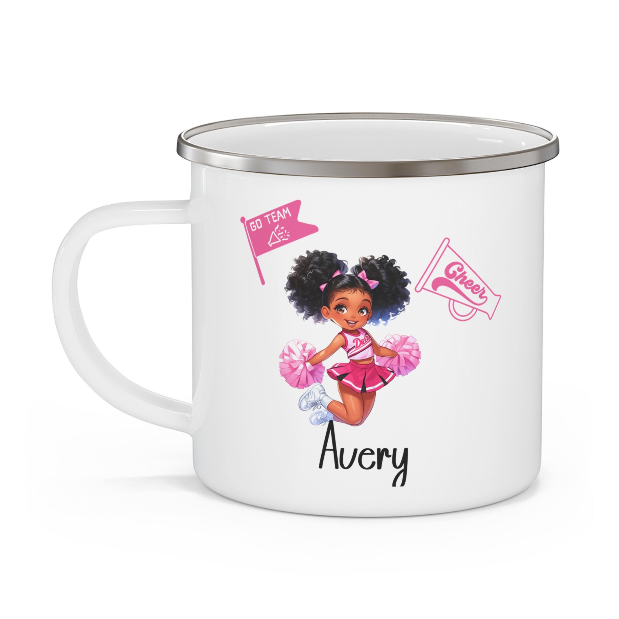 Personalized Cheerleader Enamel Camping Mug | Available in 6 Designs ...