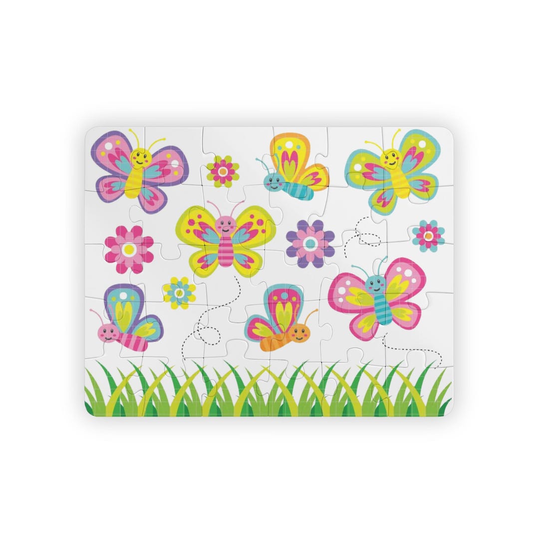 Vibrant Butterfly Kids' Puzzle, Fun Educational Toy, Party Favor ...