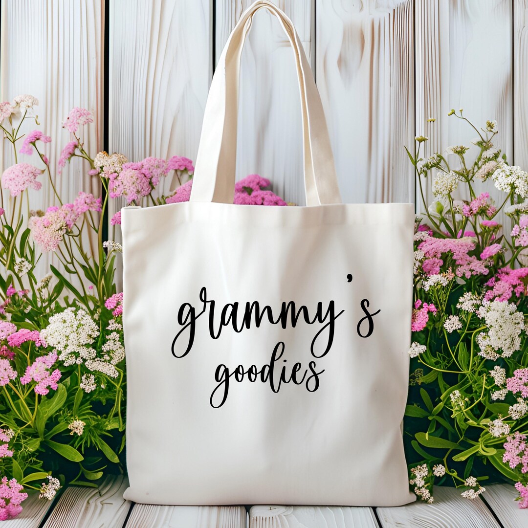 Grammy's Goodies, Grammy's Life, Grammy's Things Tote Bag, Grammy Tote ...