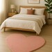 3D Heart Shaped Rug – Pink Tufted Fluffy Carpet – Handmade Valentine ...