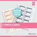 Printable Pink Ready on Time Punch Card for Kids, Editable Name ...