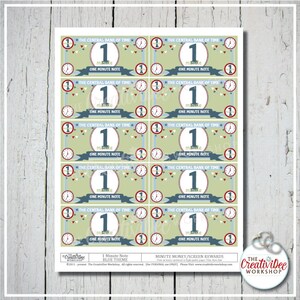 Printable Screen Time Reward Minutes and Chart for Kids, Blue or Boy ...