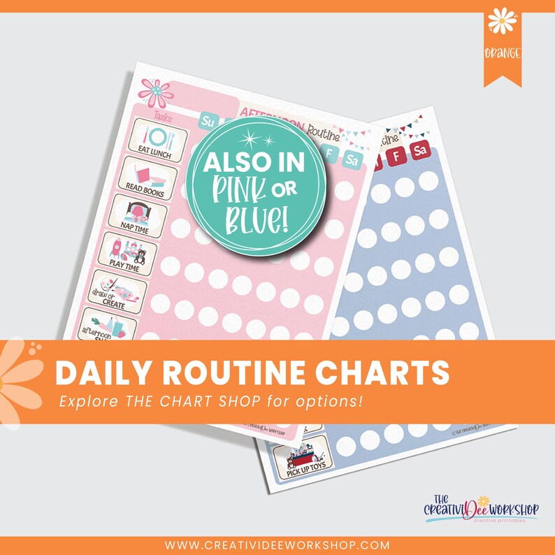 Afternoon Routine Chart for Children With Editable Name - Kid's ...