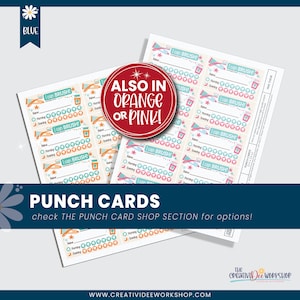 Printable Brush Teeth Punch Card for Children, Editable Name, Blue ...