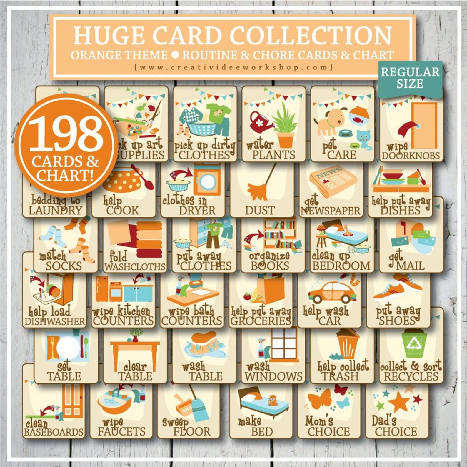 HUGE BUNDLE 198 Printable Children's Routine and Chore | Etsy