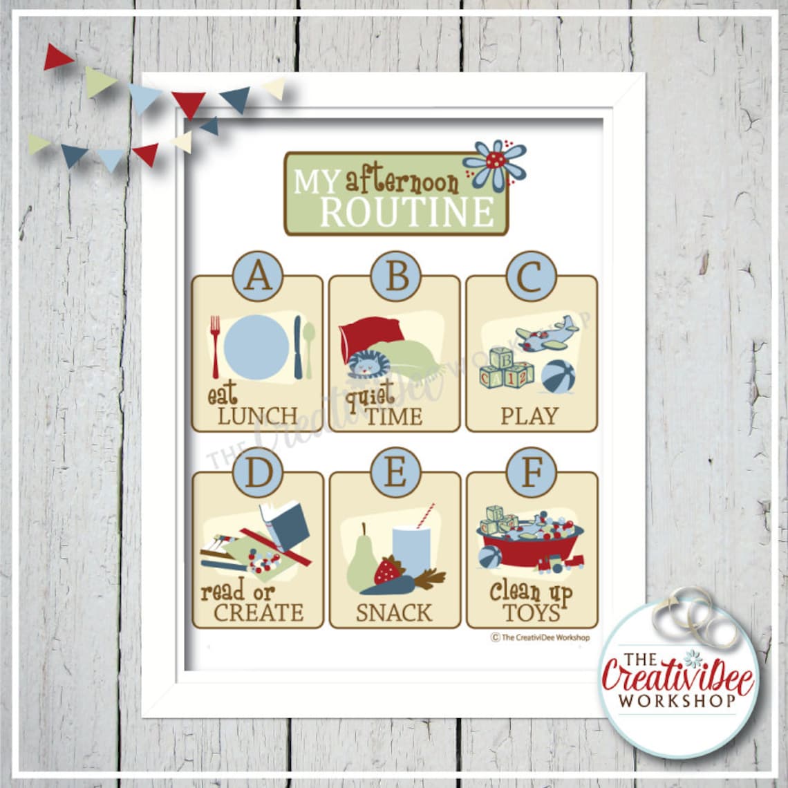 Printable Children's Afternoon Routine Chart Toddler | Etsy