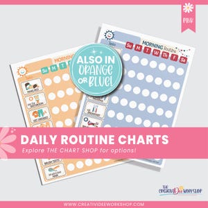 Pink Morning Routine Chart for Kids – Editable Name (digital Download ...