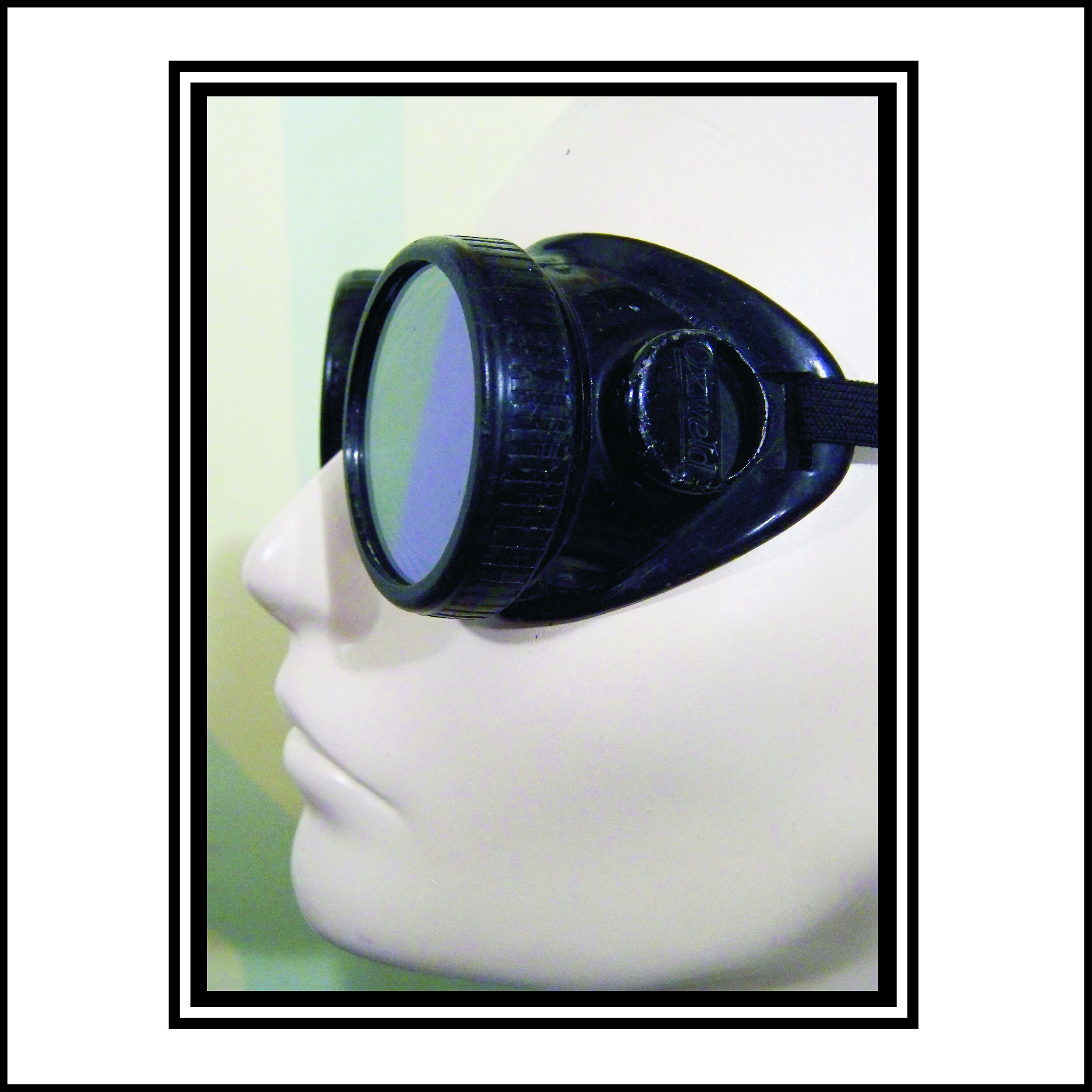 Vintage Welding Goggles Black Metal With Black Accent. Green | Etsy