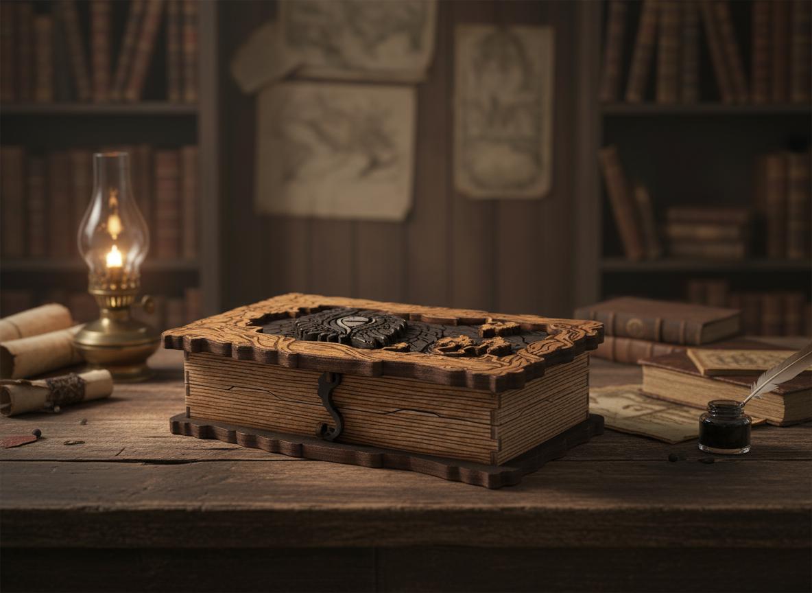 Fantasy Dragon Eye Box Laser Cut File – 3D Wooden Storage Box SVG for ...
