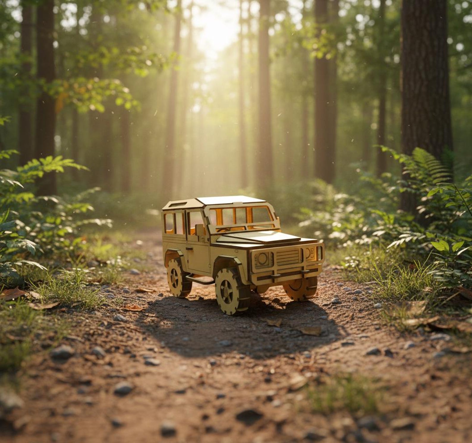 Land Rover Defender 3D Model Laser Cut File, Wooden Car SVG DXF ...