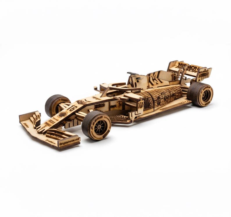 Formula Race Car 3D Puzzle Laser Cut Files, Grand Prix Model SVG ...