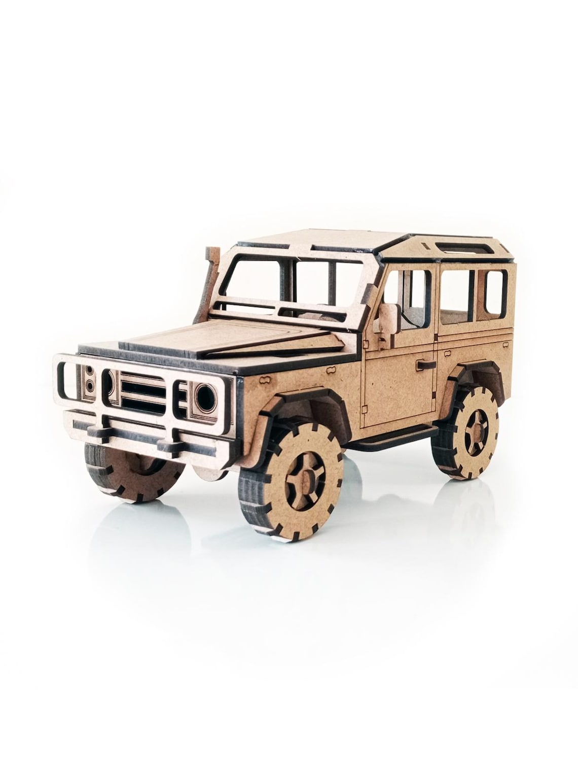 Land Rover Defender 3D Model Laser Cut File, Wooden Car SVG DXF ...