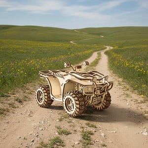 3D ATV Laser Cut Files | Quad Bike Wood Puzzle Svg | off Road Vehicle ...